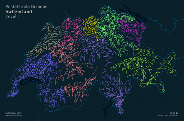 ZIPScribble Map: Switzerland – Part II – twentyfirst