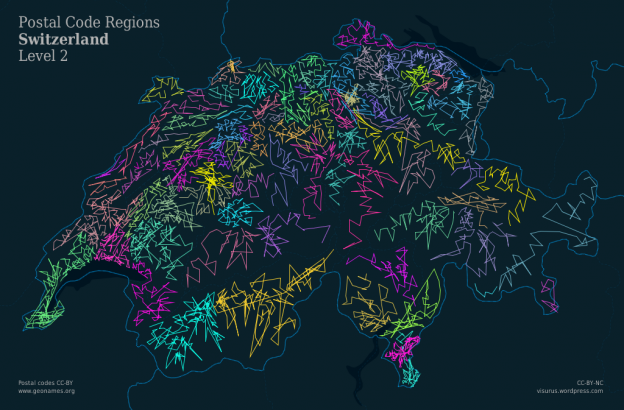 ZIPScribble Map: Switzerland – Part II – twentyfirst