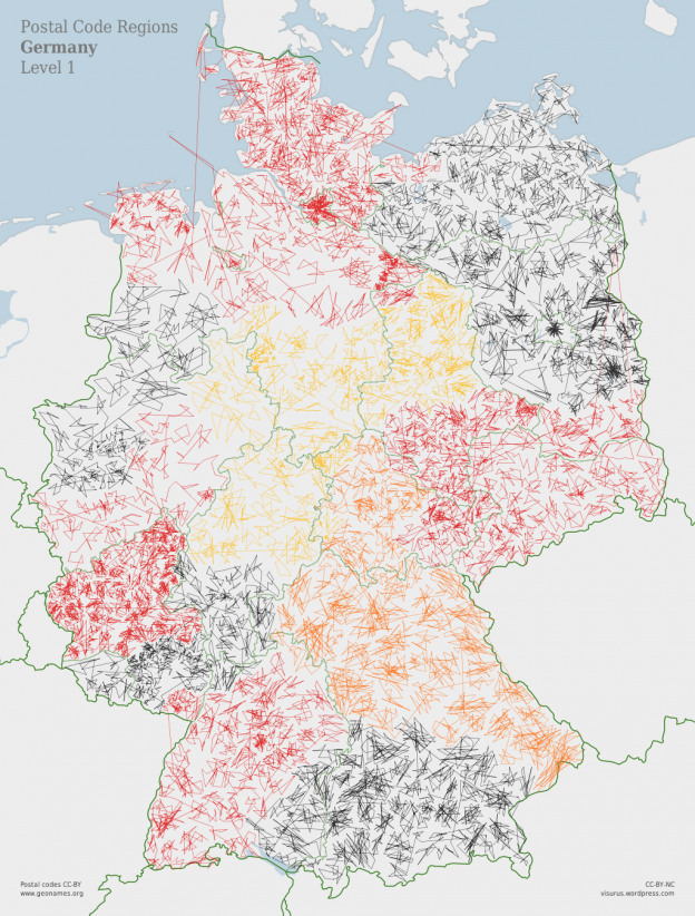 ZIPScribble Map Germany – twentyfirst