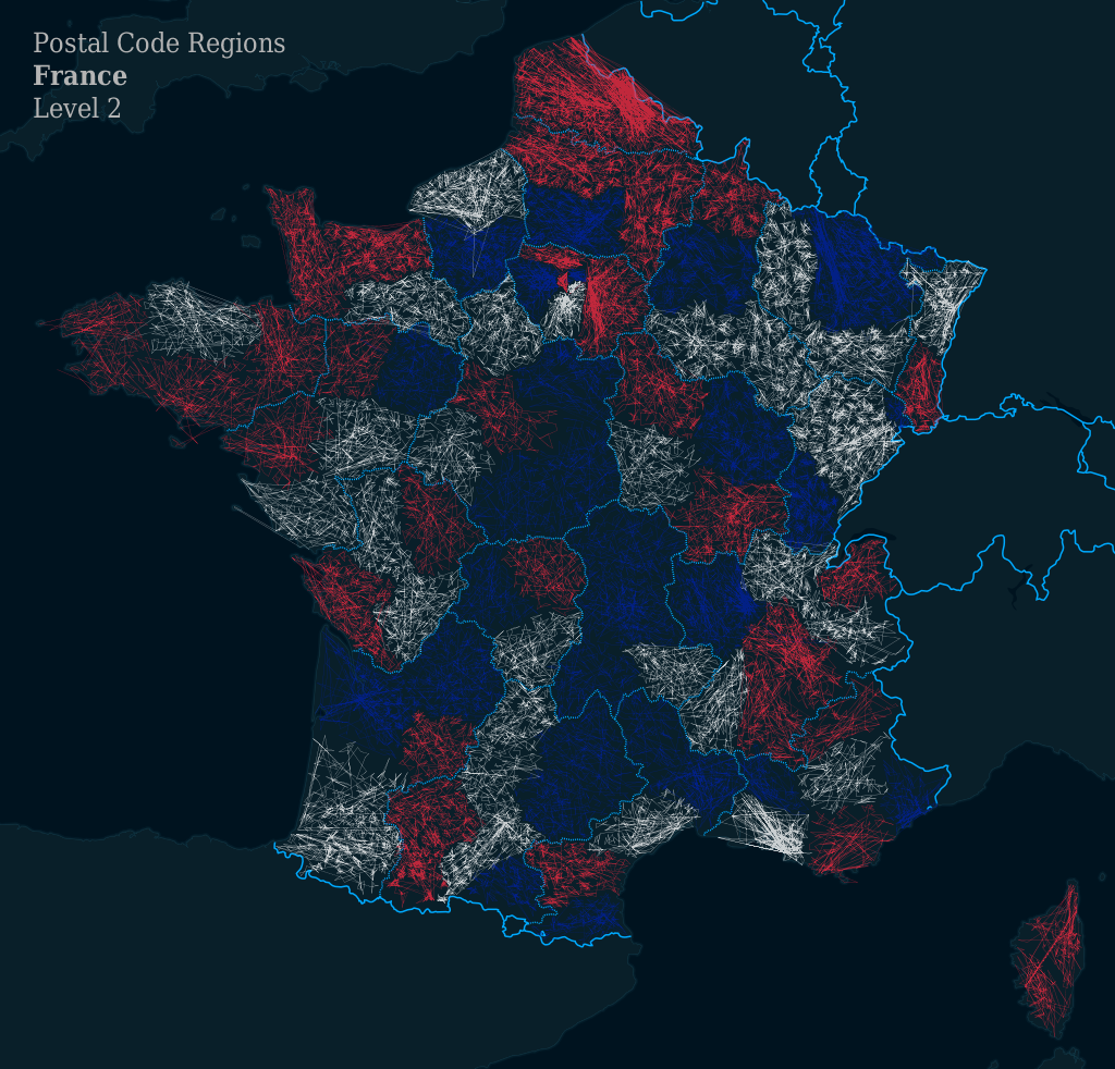 ZIPScribble Map France – twentyfirst